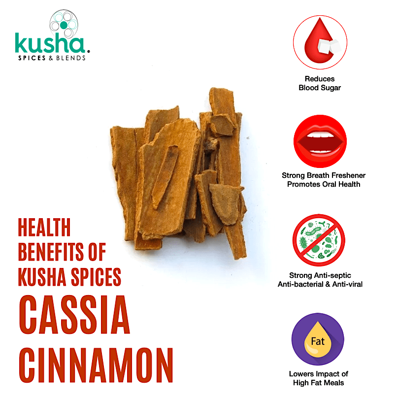 Kusha Cassia Cinnamon Flakes | Kusha Spices