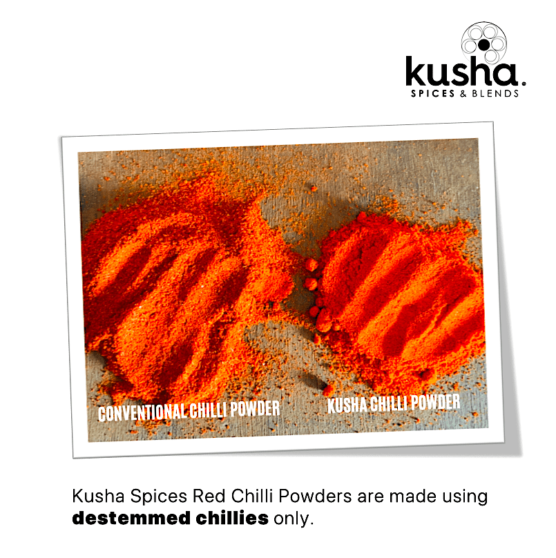 Kusha Red Chilli Powder – Mildly Spicy | Kusha Spices