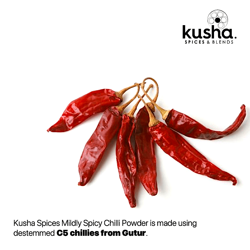 Kusha Red Chilli Powder – Mildly Spicy | Kusha Spices