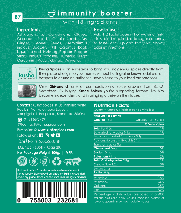 Kusha Immunity Booster | Kusha Spices